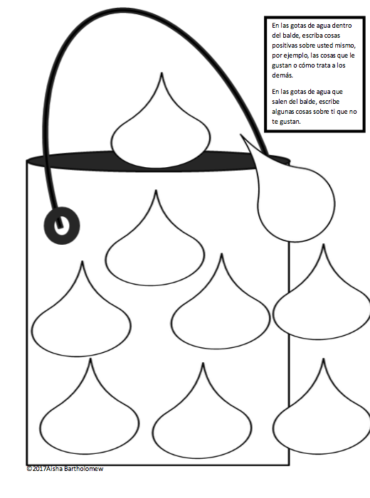 Self Esteem Bucket Spanish Hub For Helpers