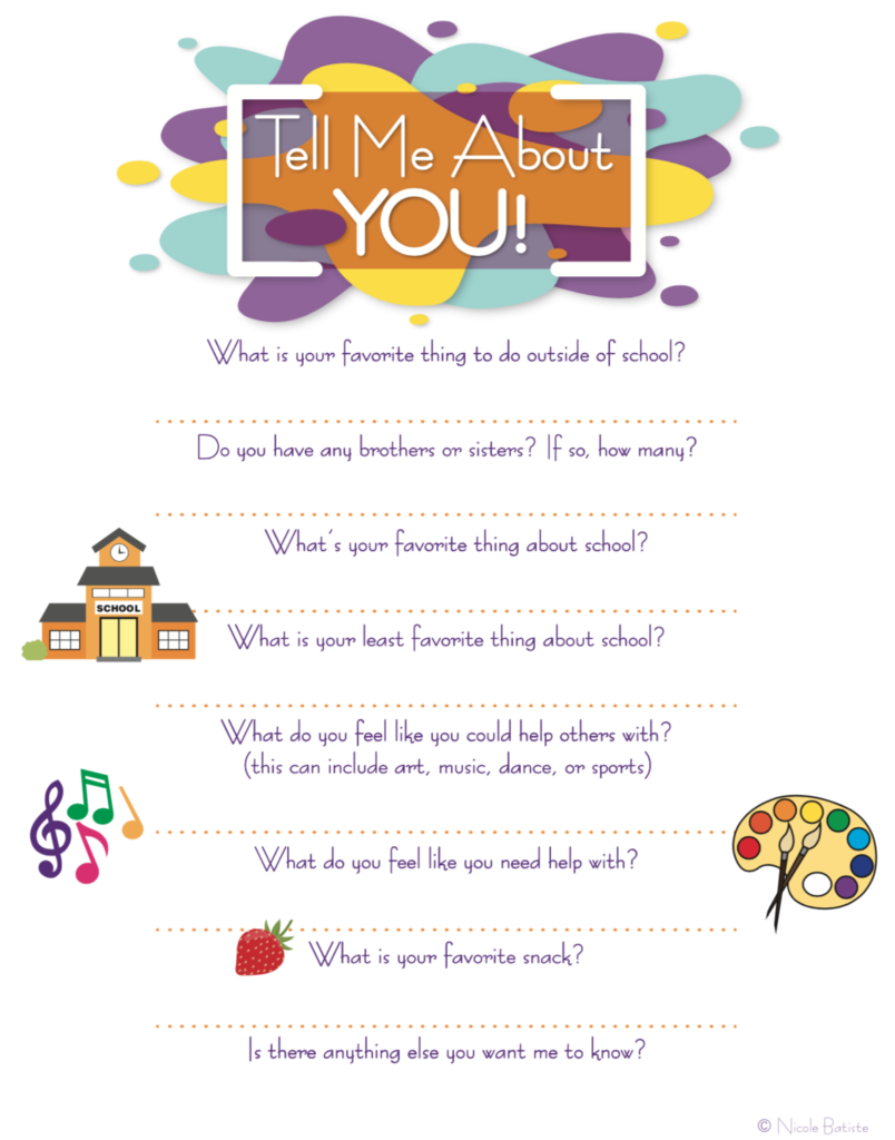 Student Questionnaire – Hub For Helpers