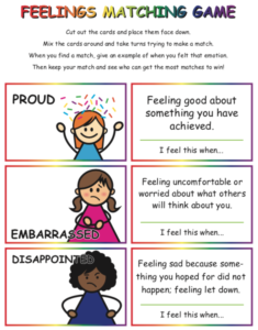 Feelings Matching Game – Hub For Helpers
