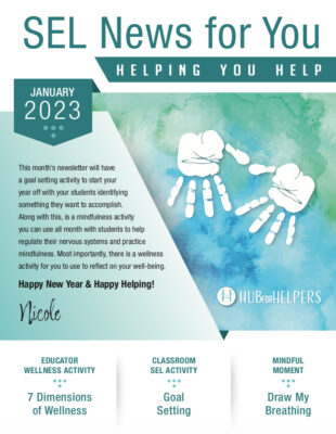 January SEL Newsletter- Goal Setting – Hub For Helpers